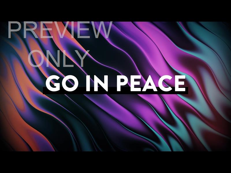 Radiant Flow Go In Peace Still | Centerline New Media | WorshipHouse Media