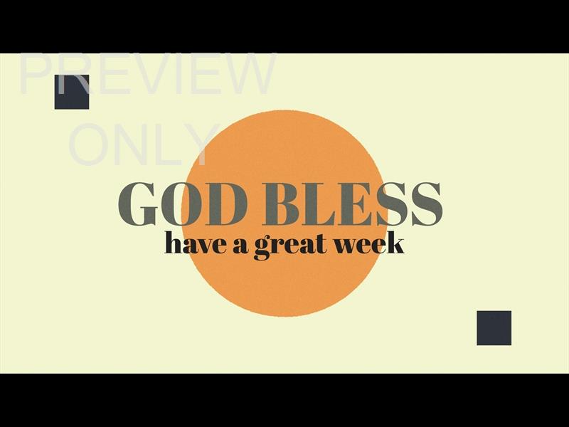 Retro Color God Bless | Centerline New Media | WorshipHouse Media