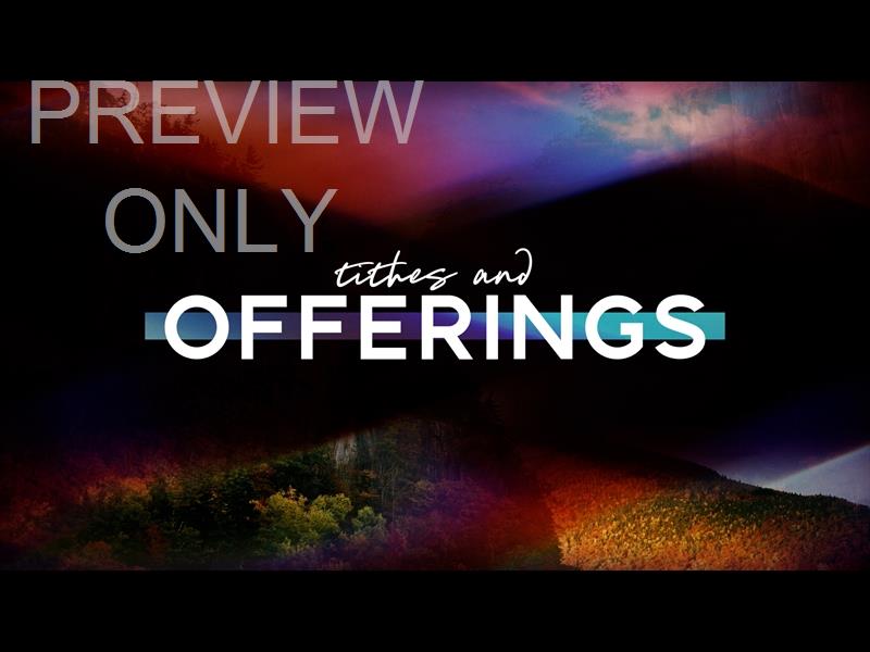 Subtle Fall Tithes And Offerings Still | Centerline New Media ...