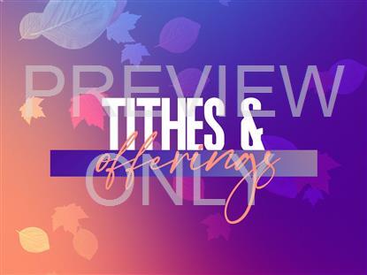Vibrant Fall Tithes And Offerings | Centerline New Media | Playback ...