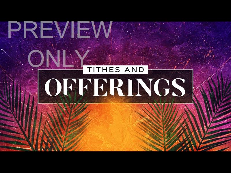 Vivid Palm Sunday Tithes And Offerings Still | Centerline New Media ...
