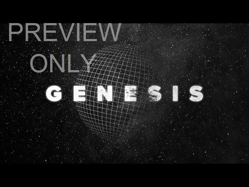 Genesis Sermon Title Slide | Colton Holmes | WorshipHouse Media