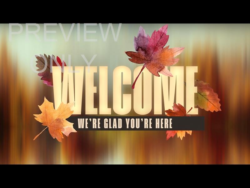 Autumnscape Welcome Graphic | Freebridge Media | WorshipHouse Media