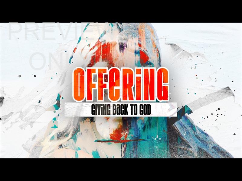 Offering Time At Church