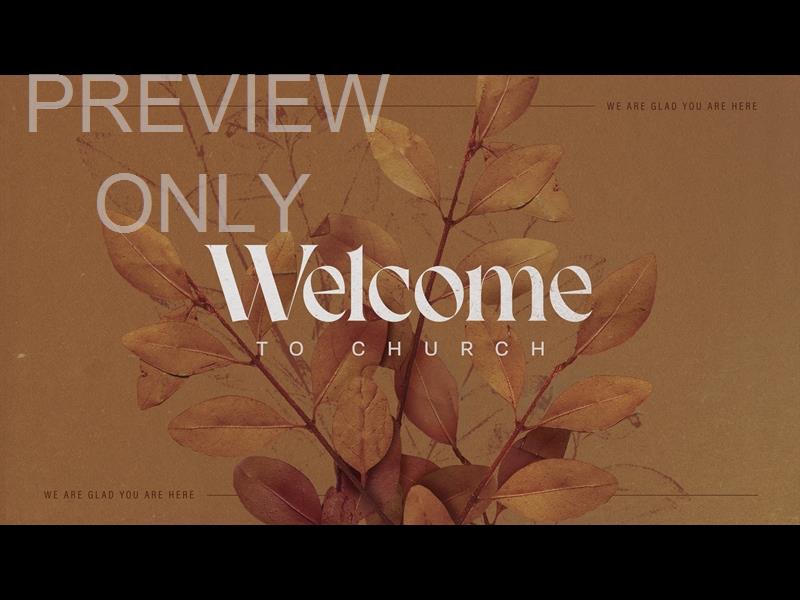 Autumn Nature Welcome To Church Title Still | Igniter Media ...