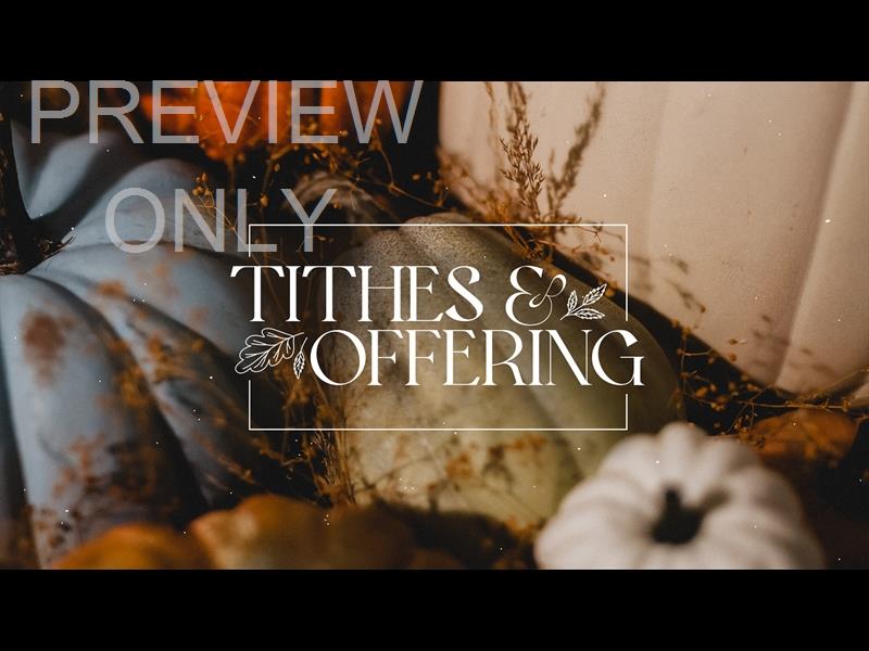 Fall Tithes And Offerings | Igniter Media | WorshipHouse Media