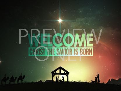 Christmas Nativity Savior Welcome | Life Scribe Media | WorshipHouse Media