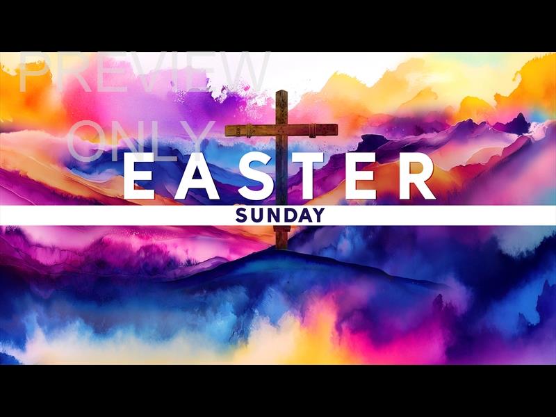 Easter Color Easter Sunday Still | Life Scribe Media | WorshipHouse Media