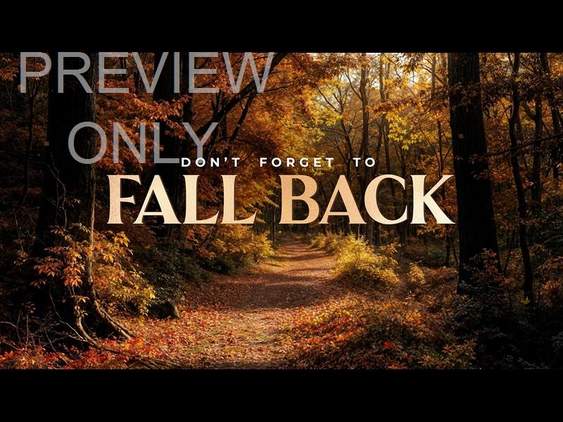 Forest Fall Fall Back Still | Life Scribe Media | WorshipHouse Media