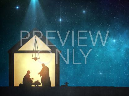 blue star nativity