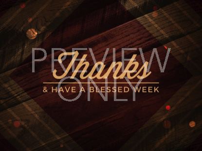 Rustic Wood Thanks | Motion Worship | WorshipHouse Media