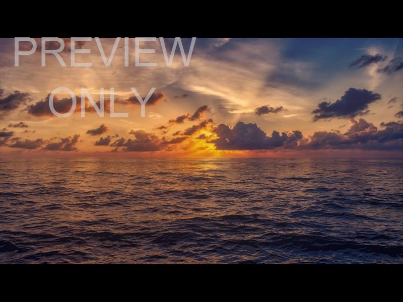 Seascape Epic Sunset Clouds | Motion Worship | WorshipHouse Media