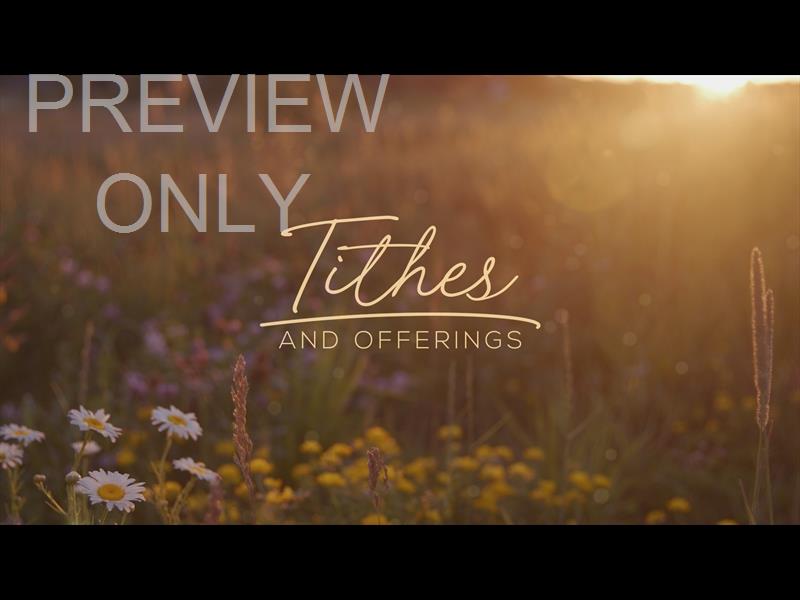 Tithes And Offering Banner