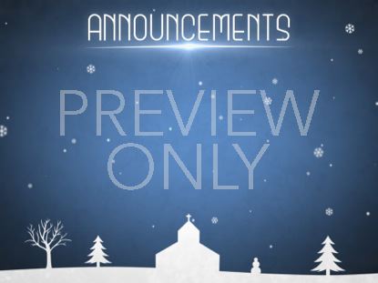 Winter Snow Announcements | Motion Worship | WorshipHouse Media