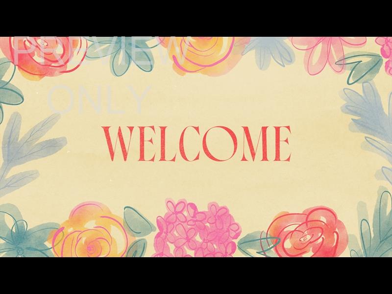 Watercolor Flowers | MYK | WorshipHouse Media
