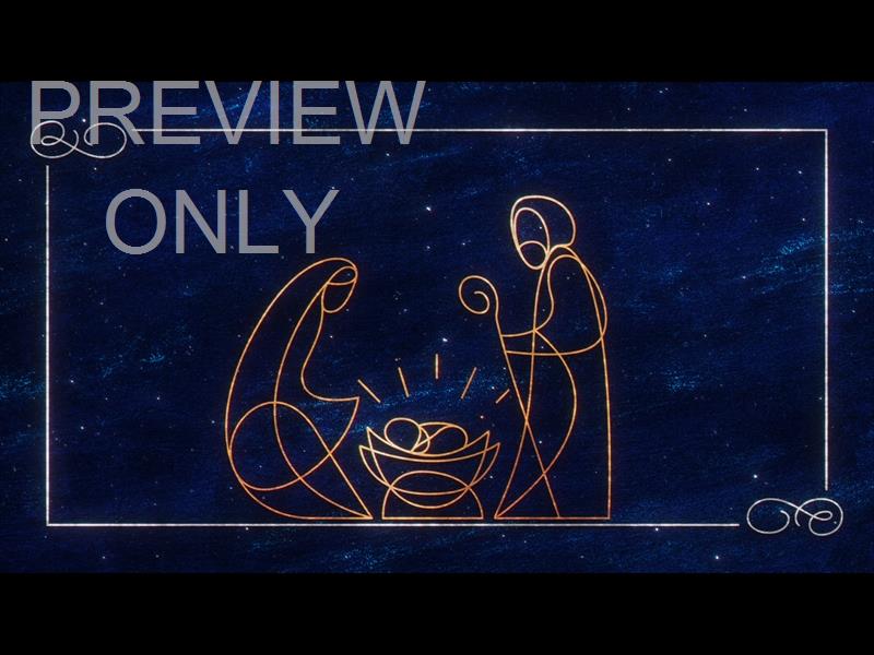 blue star nativity