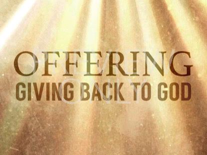 Giving An Offering To God