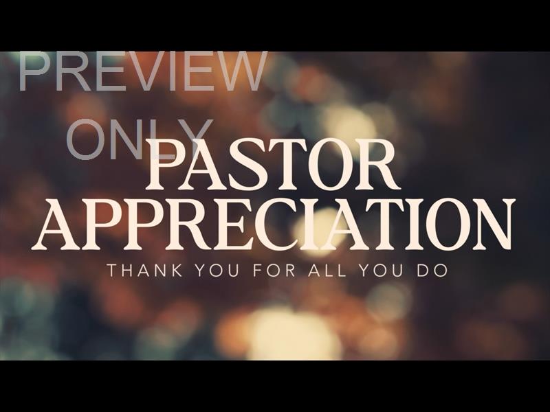 thank you pastor for everything