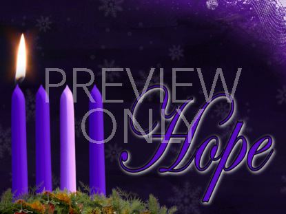 Advent Hope Candle Still | Vertical Hold Media | SermonSpice