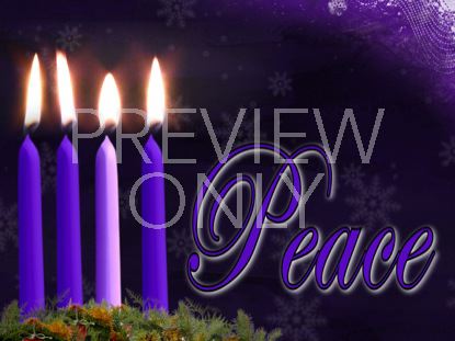 Advent Peace Candle Still | Vertical Hold Media | WorshipHouse Media