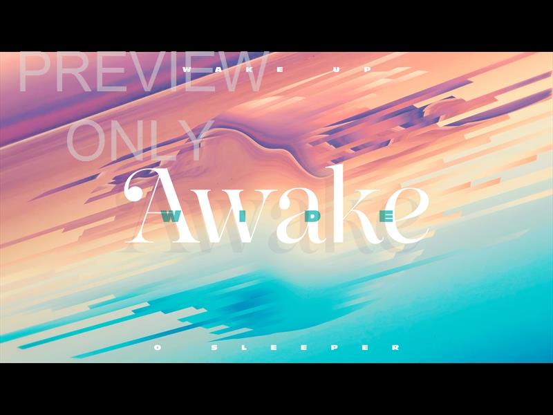 Easter Explosion Wide Awake Title Graphic 1 | Shift Worship | Playback ...