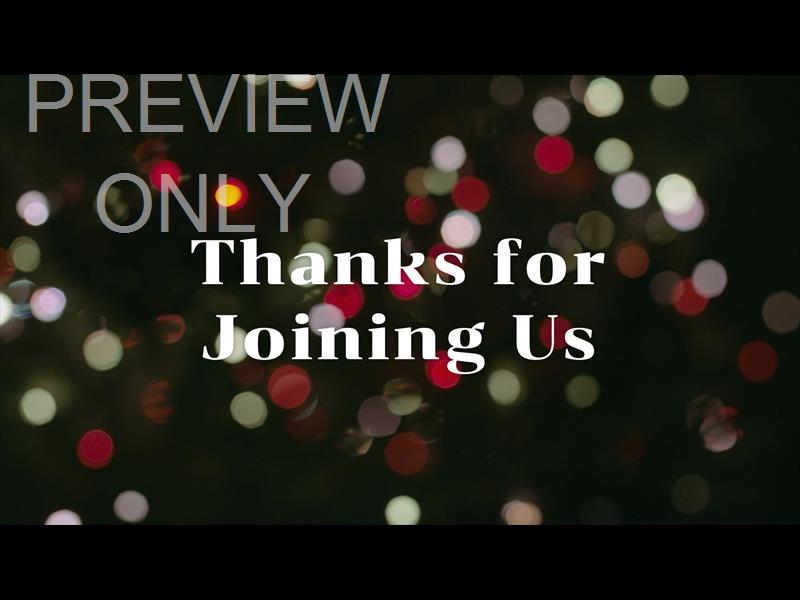 Christmas Lights: Thanks For Joining Us Still | Visual Revival | WorshipHouse Media