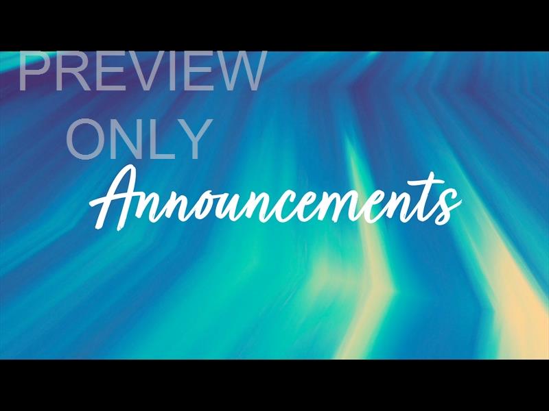 Church Announcement Backgrounds