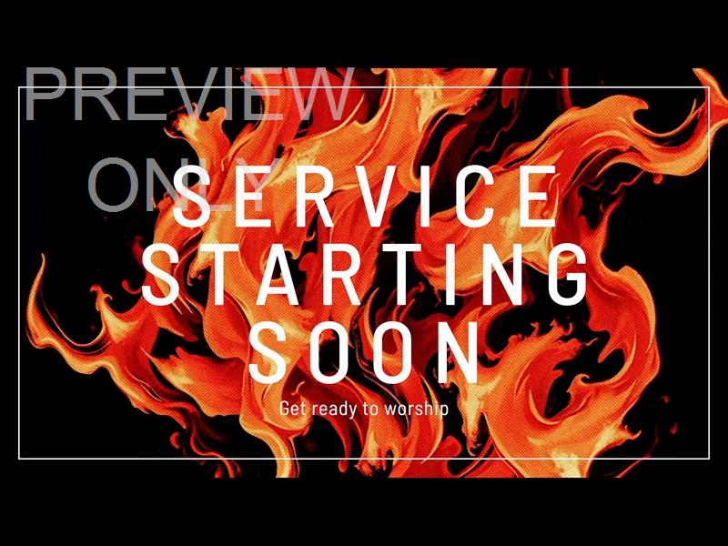 Stop Motion Flames Service Starting Soon Still | Visual Church ...