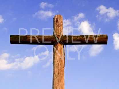 old broken cross