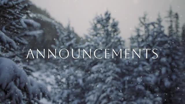 Snow Shimmer: Announcements | Visual Revival | WorshipHouse Media